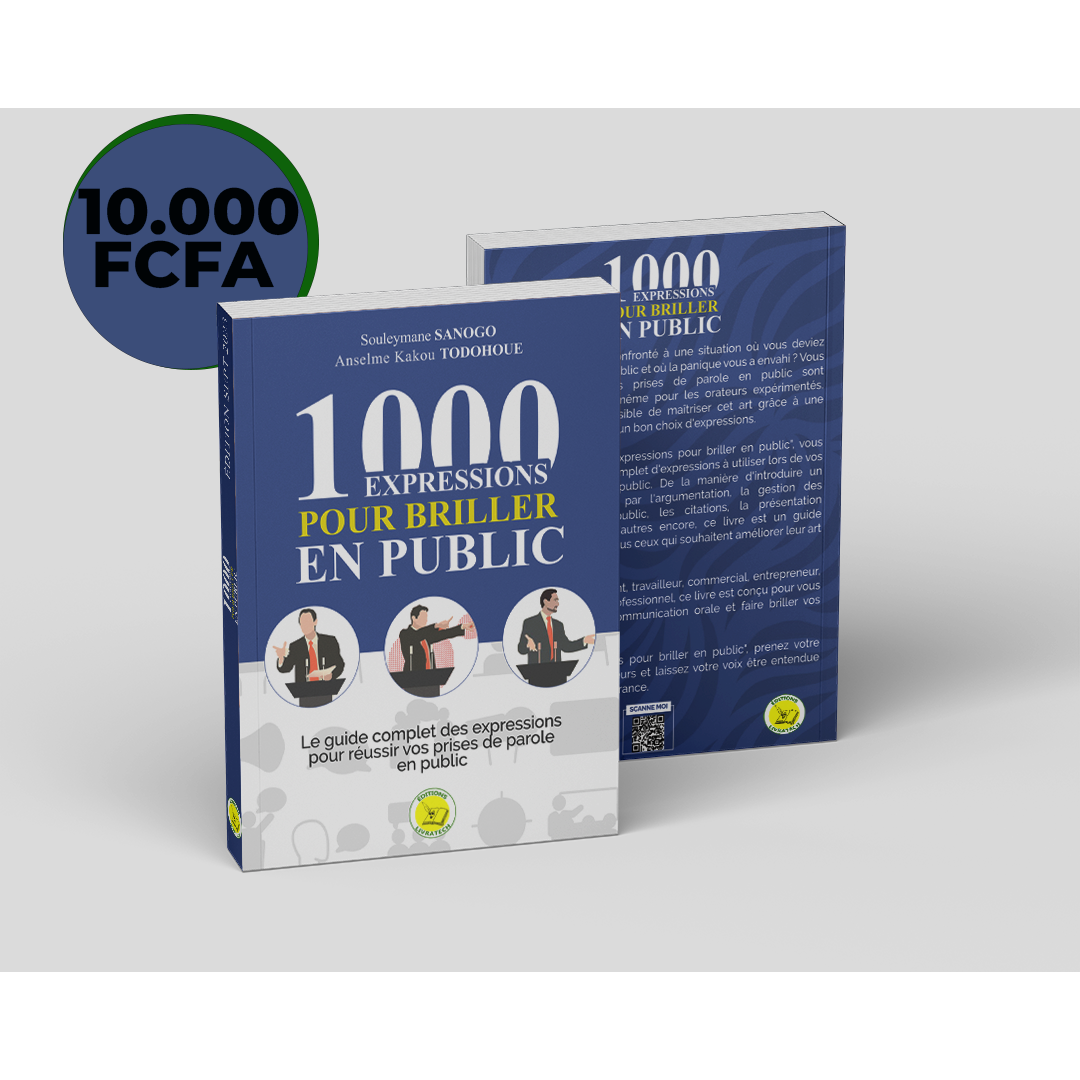 CE LIVRE EST DISPONIBLE AU PRIX PROMOTIONNEL DE 10.000 FCFA – 1000 expressions academy
